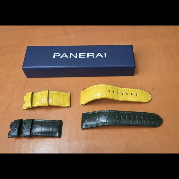 Panerai | Accessories | Panerai Watch Straps In Yellow And Black | Poshmark